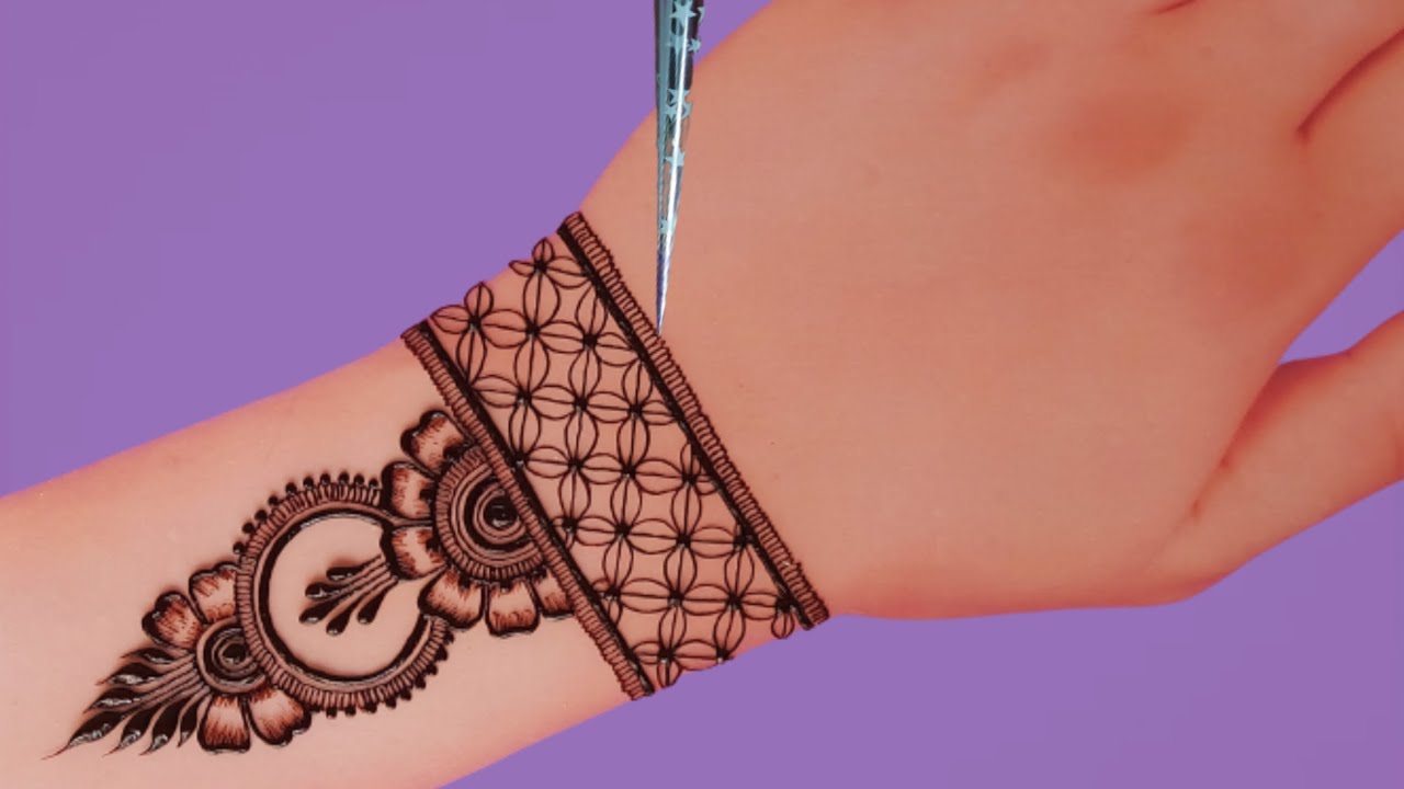 New Very Easy & Stylish Arabic Mehndi Design for Wedding | Bharwa ...