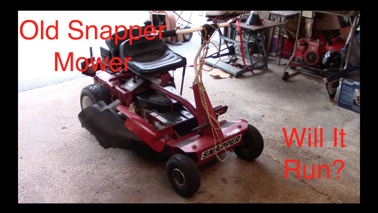 Snapper Ride On Mower -Will it Run? - YouTube