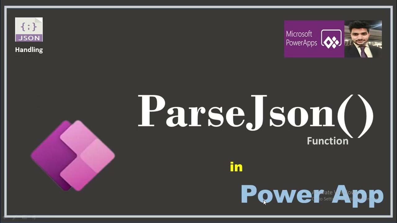 parsejson in power app | parsejson function in powerapps - YouTube