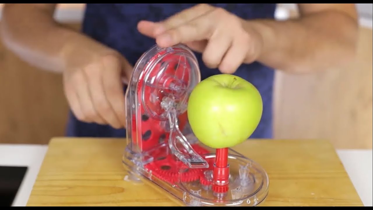 Peel Like a Pro - This gadget makes apple peeling fun! - YouTube