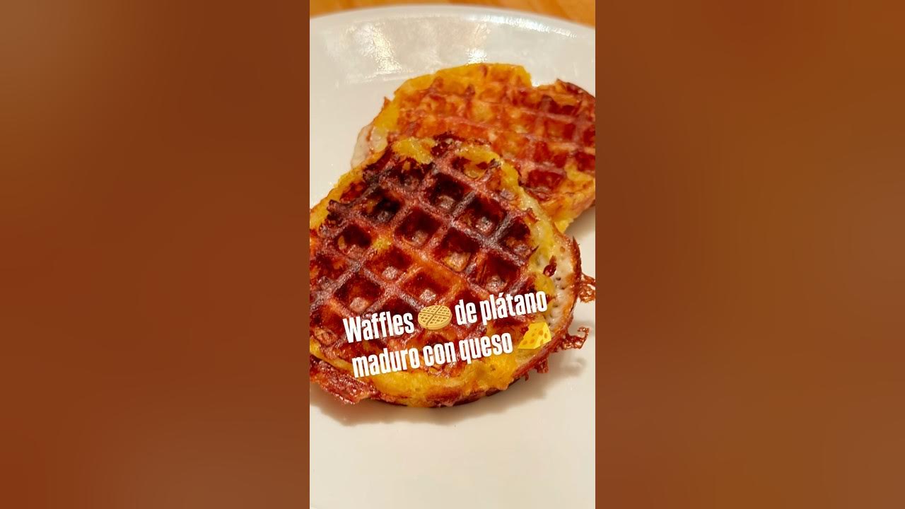 Waffle 🧇 de plátano y queso #recetasfaciles #waffle - YouTube