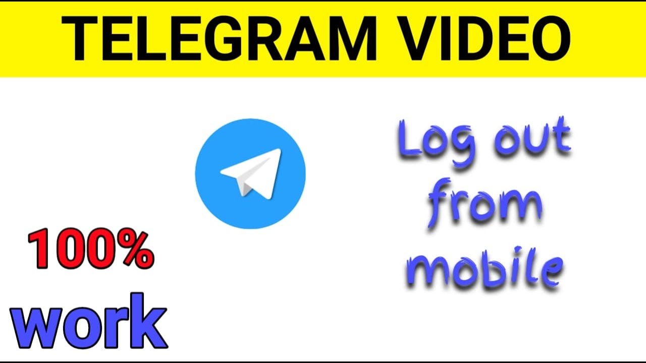 how to log out telegram from phone - YouTube