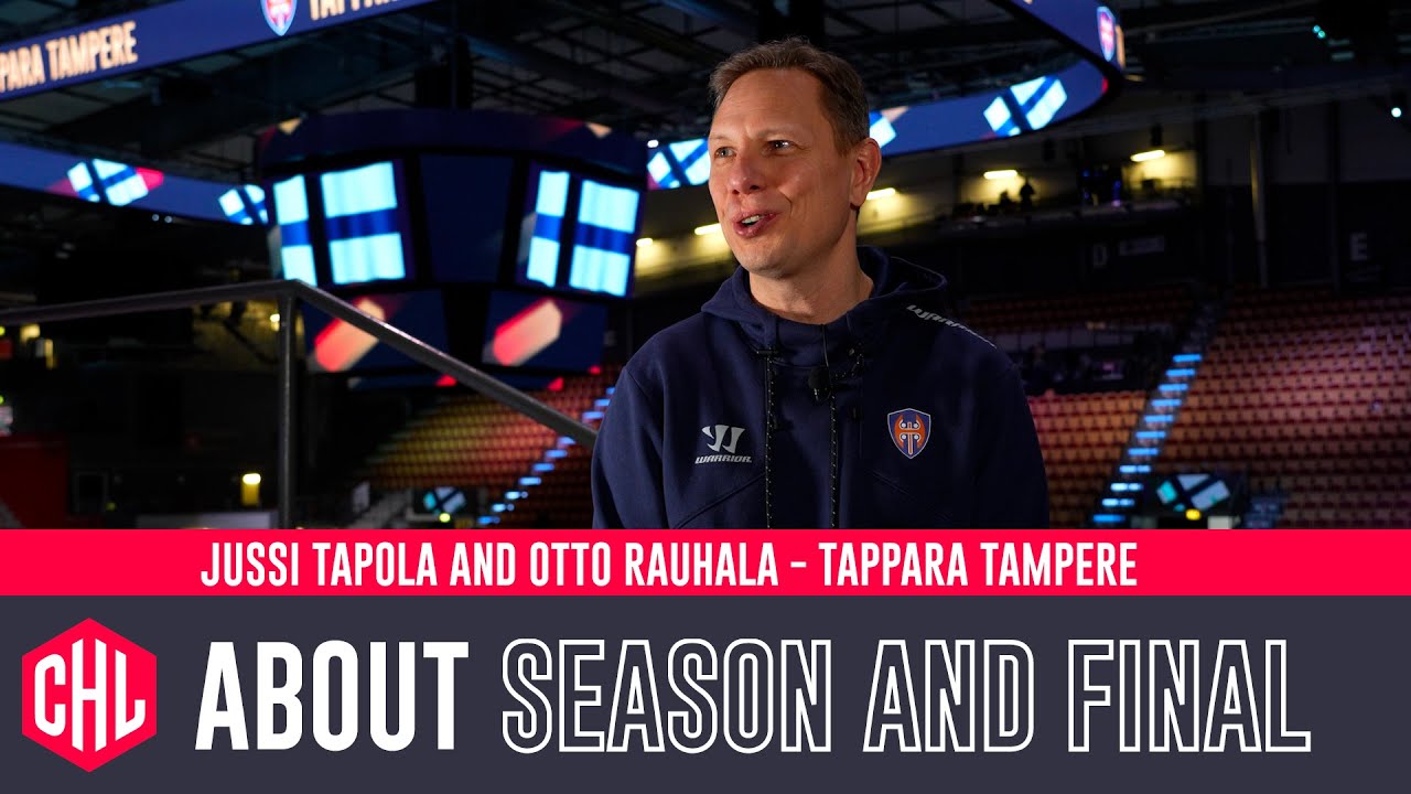 Tappara Tampere head coach Jussi Tapola and captain Otto Rauhala ahead ...