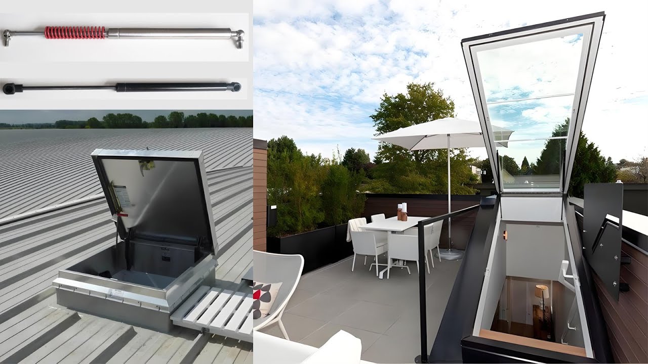 How to choose roof access hatch gas springs？Stainless steel gas springs ...