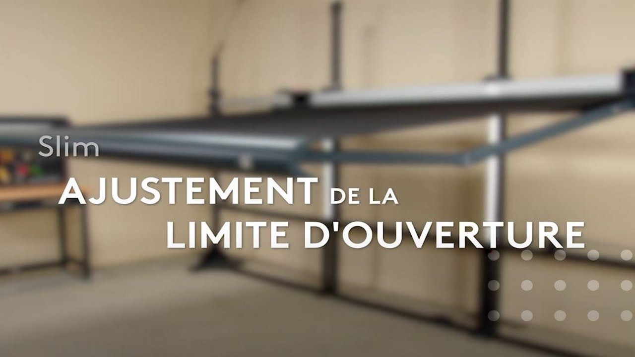 Ajustement de la limite d'ouverture - Auvent Slim - Auvents Multiples ...
