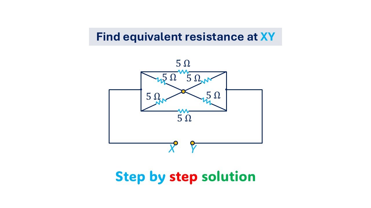 Equivalent Resistance Circuit Problem No 72 #electricalengineeringxyz ...