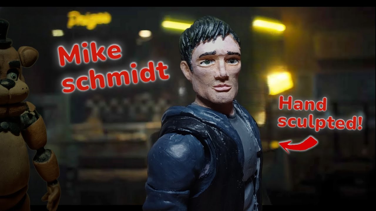 custom fnaf mike schmidt action figure - YouTube