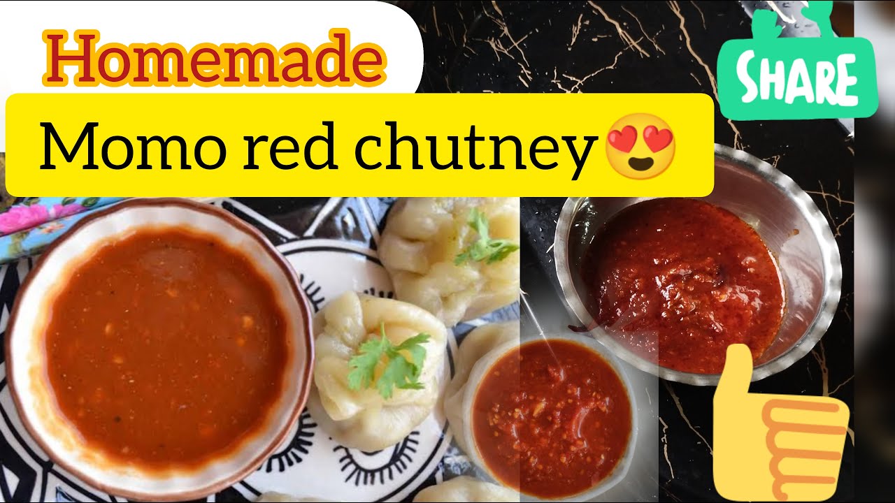 homemade delicious red momo chutney|| very easy ||#chutney #momos #food ...