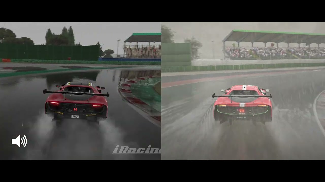 iRacing vs ACC / Rain / Ferrari 296 GT3 / Ultra Graphics / 4k - YouTube