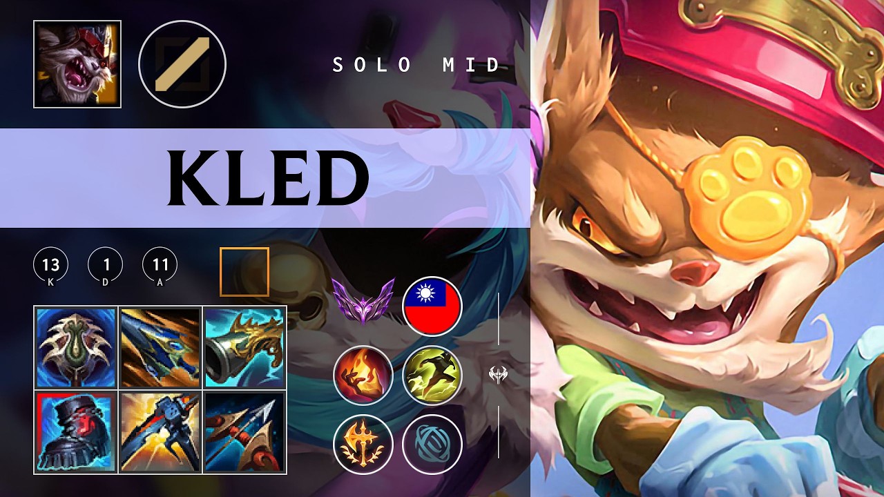 Kled Mid vs Galio - TW Master Patch 26.02 - YouTube