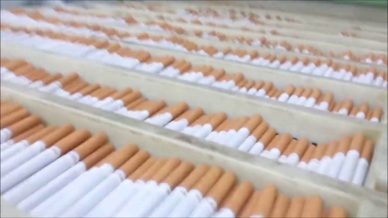 Cigarette Factory Making Packaging Processes | - YouTube