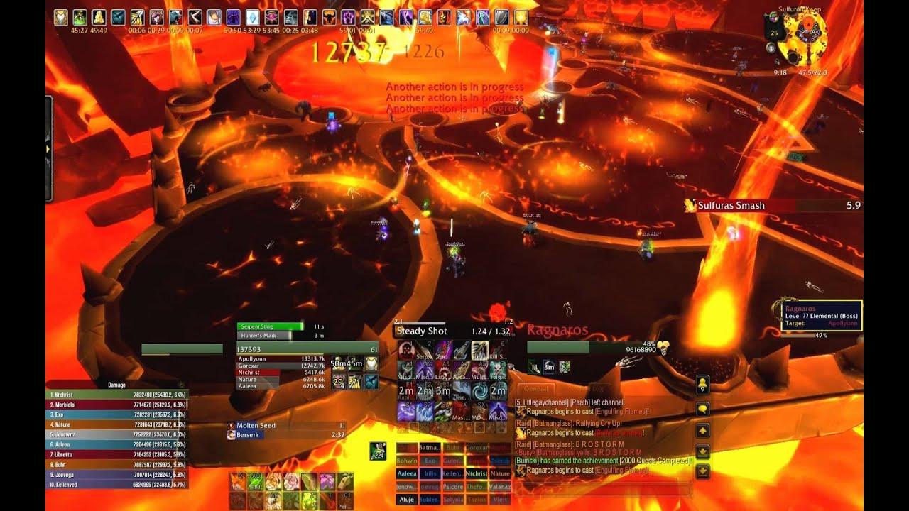 Intent - Ragnaros 25M Firelands Normal - YouTube