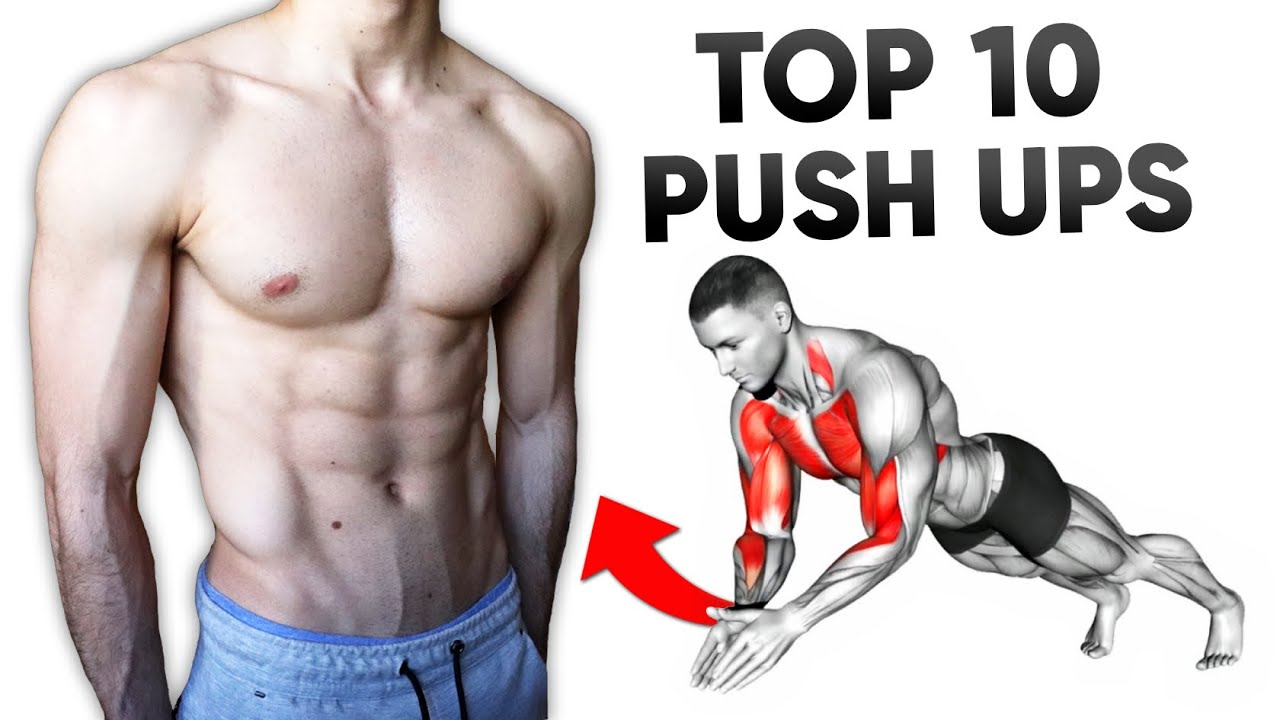 10 Best PUSH UPS for Building Muscle At Home - YouTube