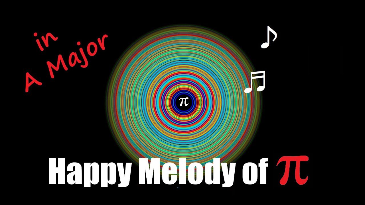The Music of Pi in A major : a happy melody of Pi (1000 digits of pi ...