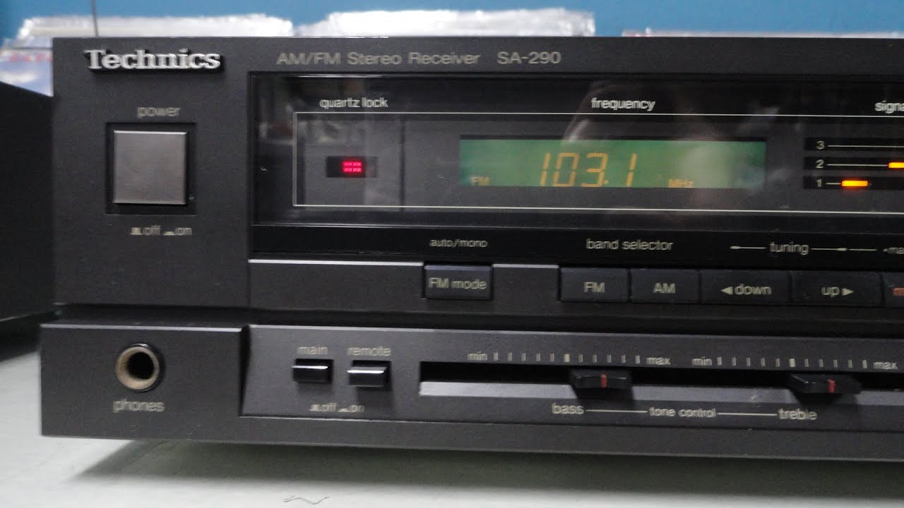 O Rei do Som - Receiver Technics SA-290 - YouTube