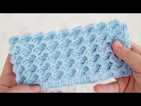 156 - Deniz dalgası örgü modeli 3d crochet pattern idea