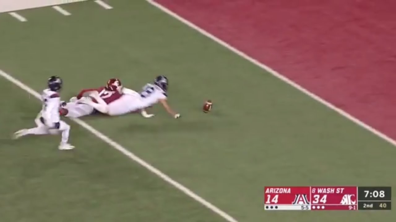 Arizona Epic Fail on Kickoff vs #8 Washington State - YouTube