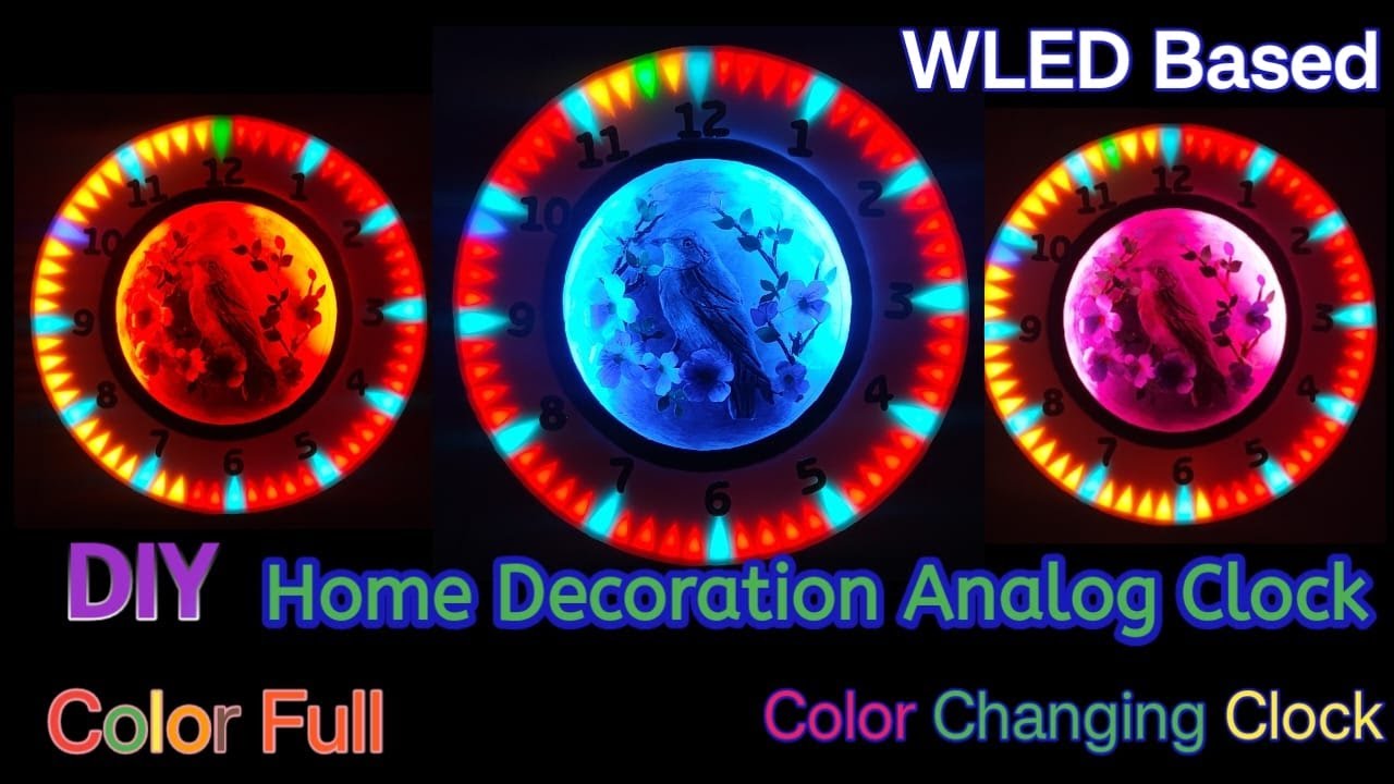 DIY Home Decoration Analog Clock - WLED Based CLock - YouTube