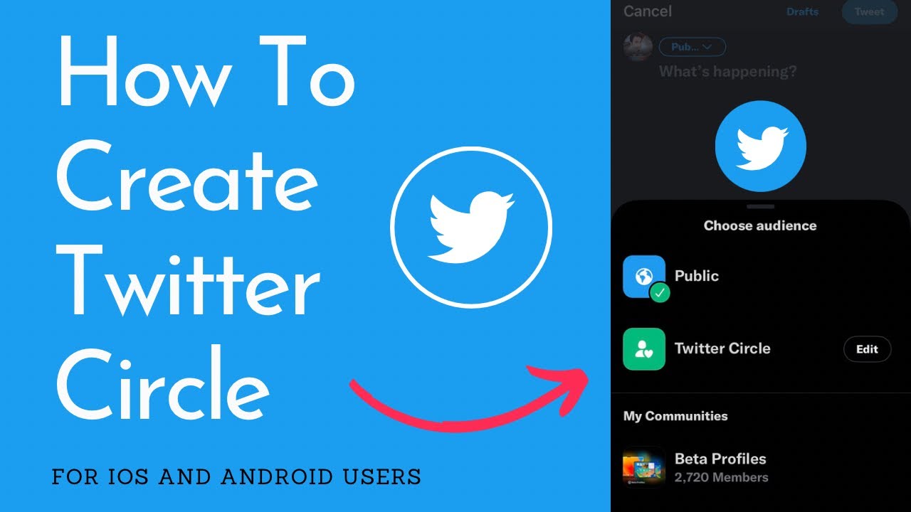 How To Create Twitter Circle For Android And iOS Users ..! - YouTube