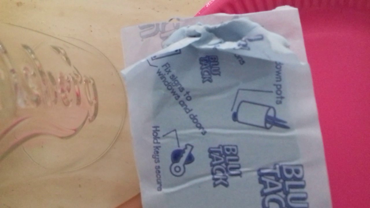 DIY blue tack slime - YouTube