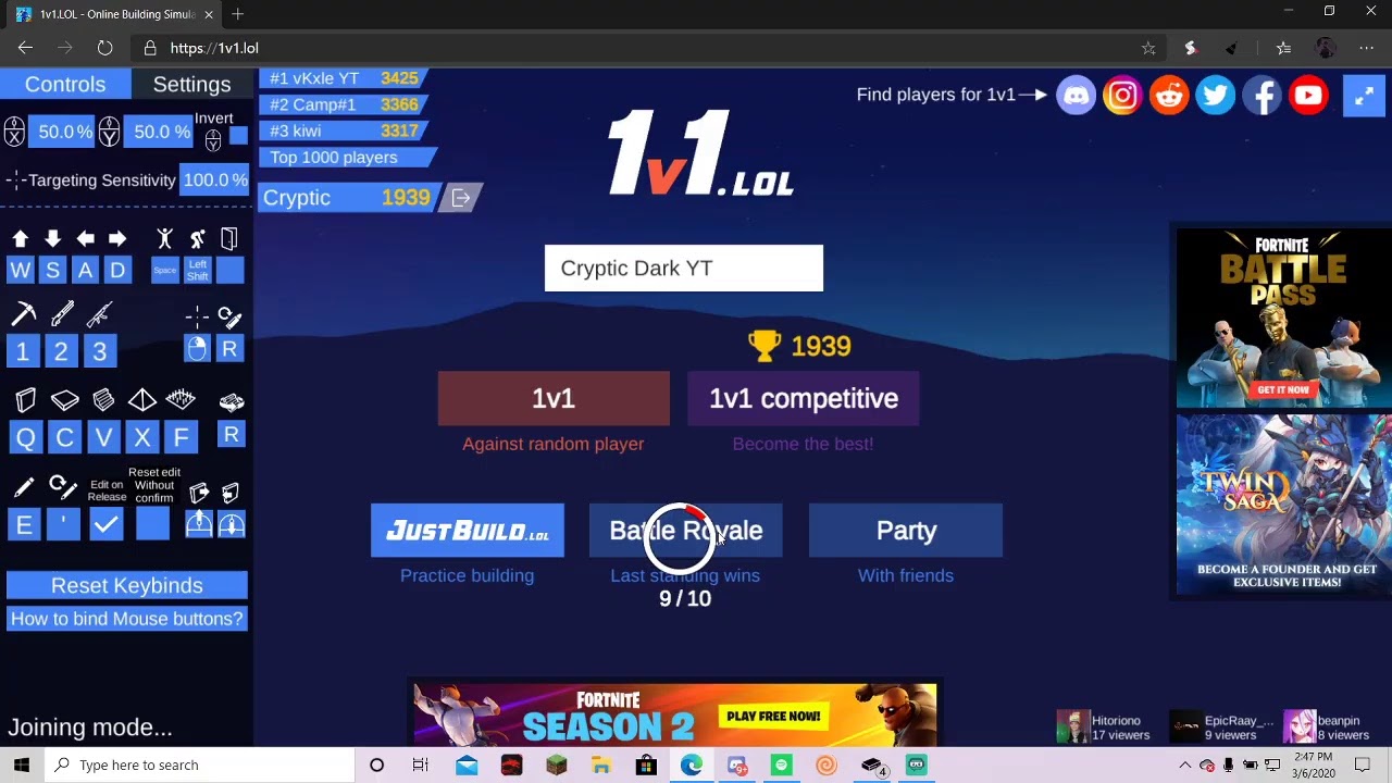 1v1.lol pro - YouTube