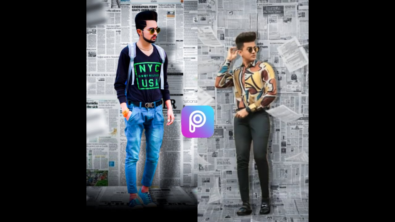 News paper photo editing/ Instagram viral picture/edit by PicsArt - YouTube