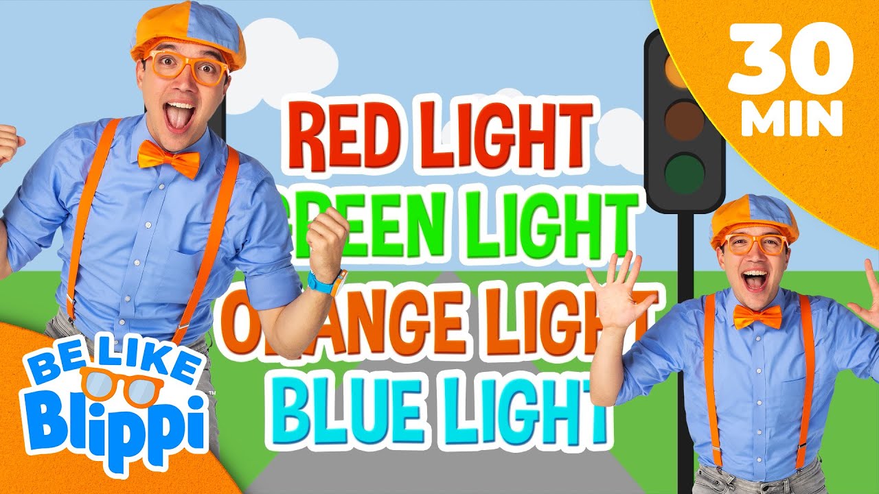 Learn and Play Red Light, Green Light! 🚦🏃 | Learn with Blippi | Moonbug ...
