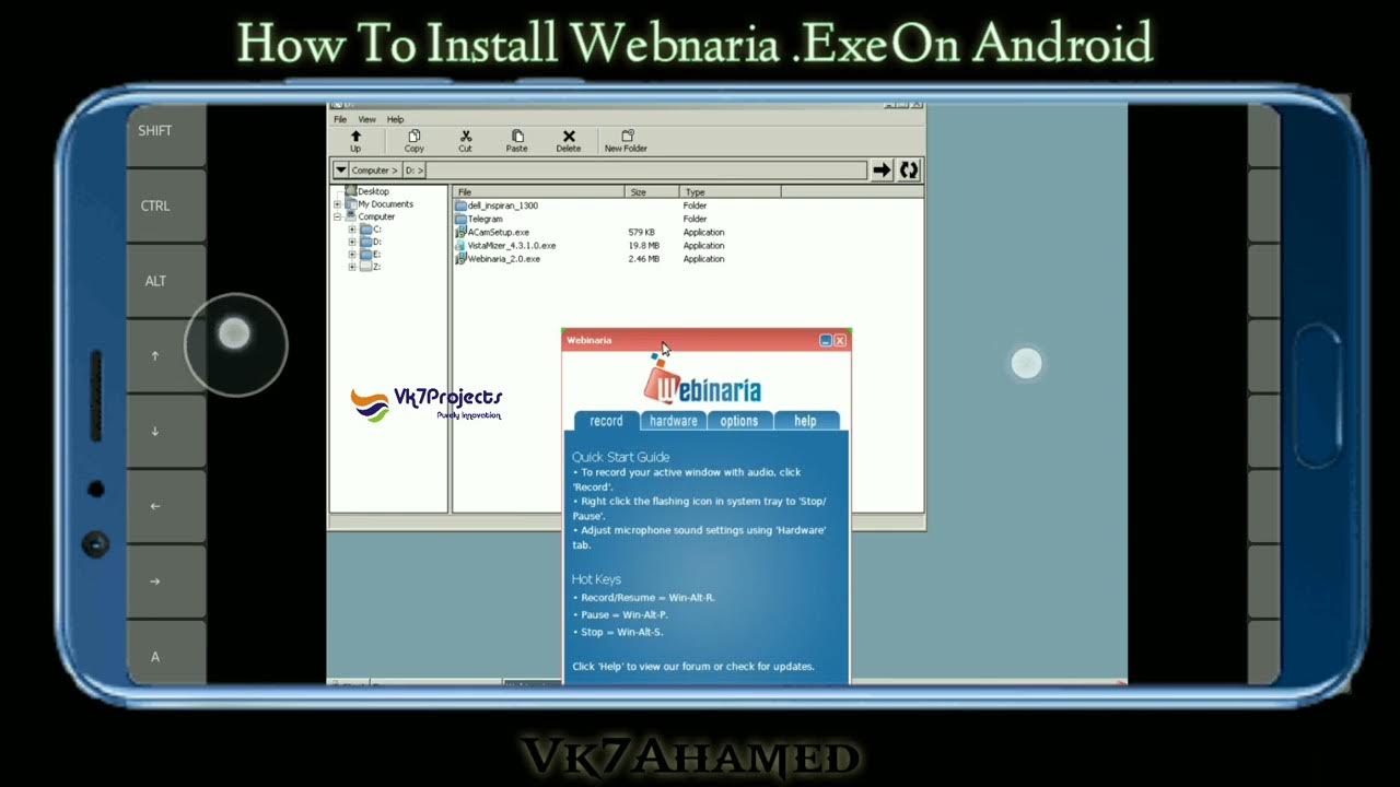 How To Install Webinaria .Exe On Android!|| Vk7projects || Exagear Windows emulator - YouTube