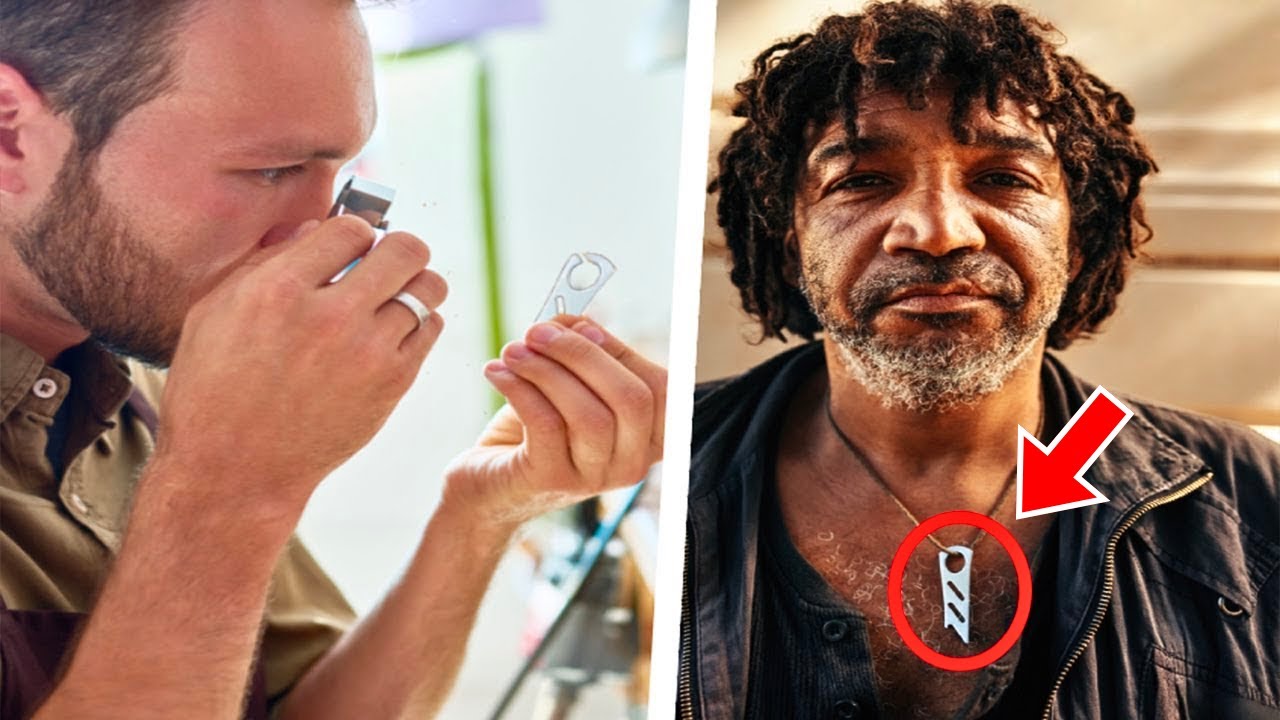 Homeless Man Wears Special Chain When Jeweller Sees It, This Happens ...