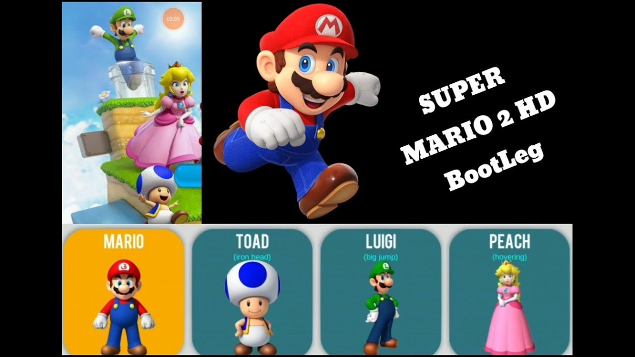 Super Mario 2 HD BOOTLEG #mario #game #androidgames #videogame # ...