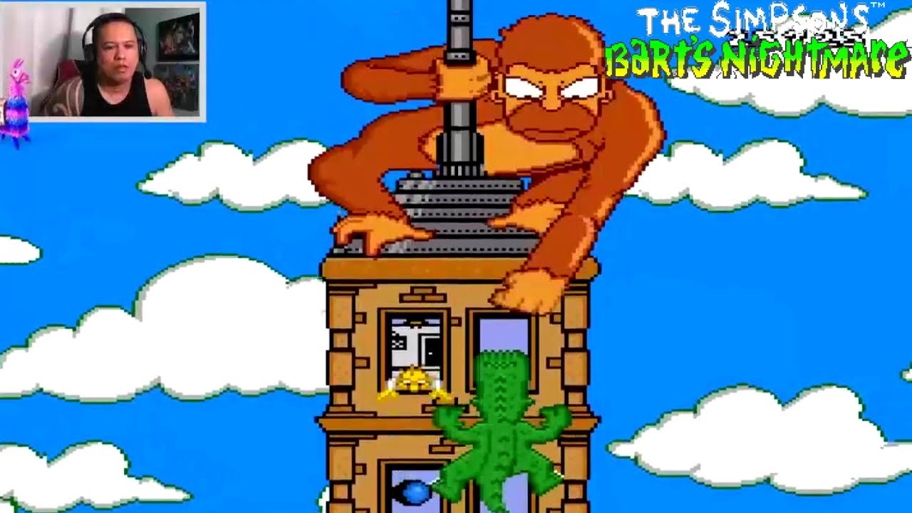 THE SIMPSONS BART'S NIGHTMARE Super Nintendo O PODEROZO BARTZILLA - YouTube