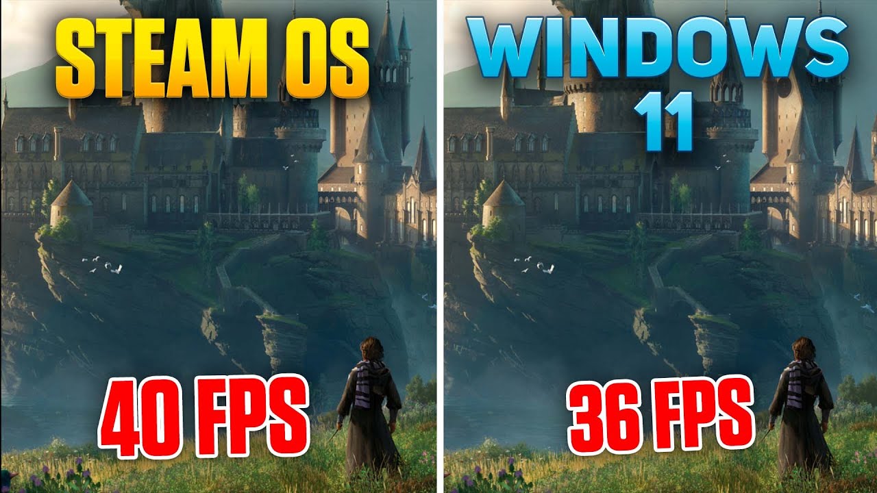 SteamOS vs Windows 11 - Hogwarts Legacy - Steam Deck - YouTube