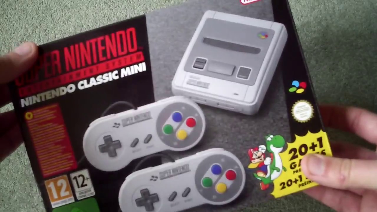 Unboxing Classic Mini SNES Super Nintendo UK Version - released today ...