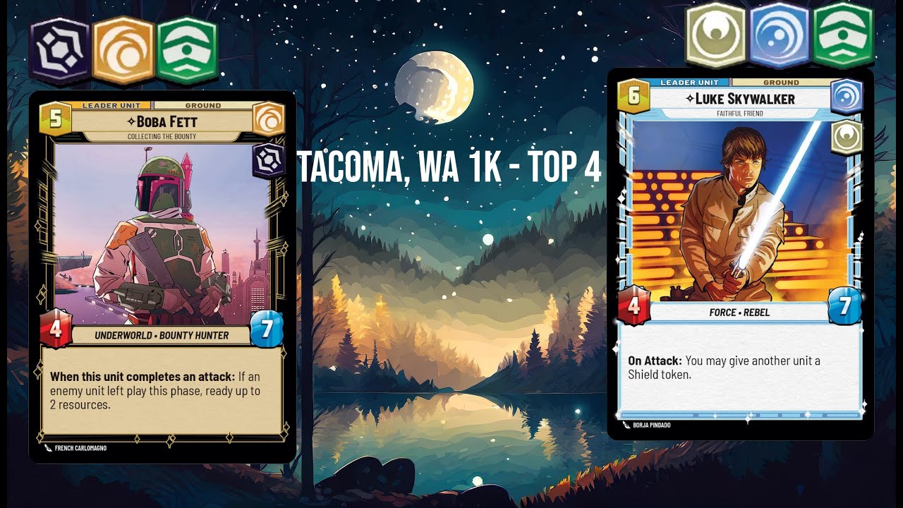 Star Wars Unlimited 1K at Washington State Gaming Expo - Top 4 - YouTube