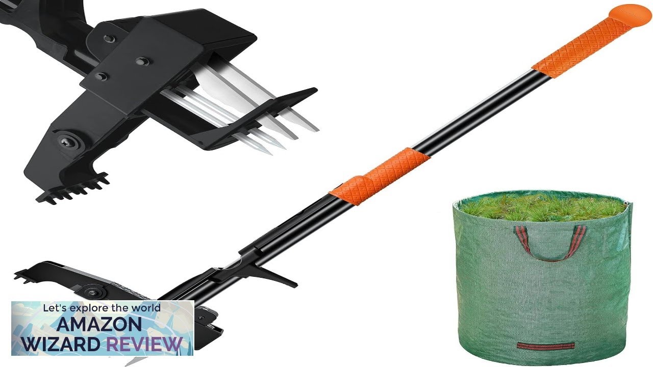 Weed Puller Tool Stand-Up 40" Long Handle Weed Picker with Leaf Review ...