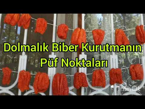 Dolmalık Biber Kurutmanın Püf Noktaları
