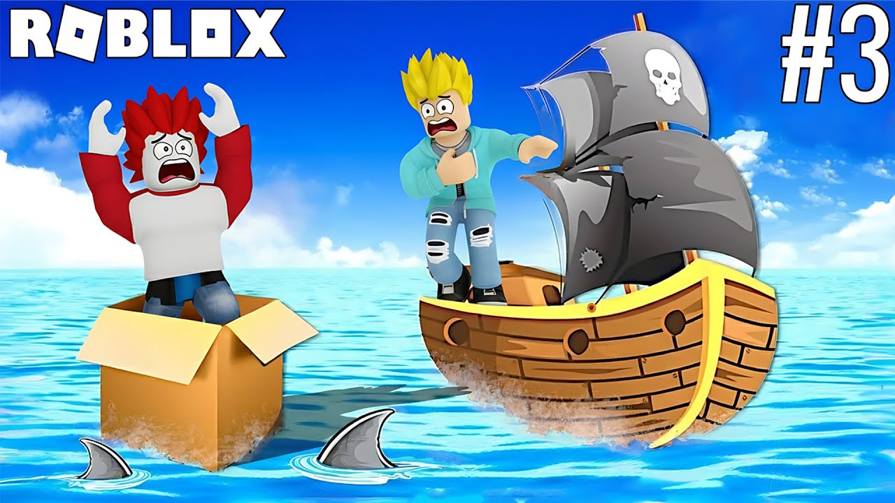 BUILD A RAFT OR DIE In Roblox - Survival Game Part 3 Ending | Khaleel ...