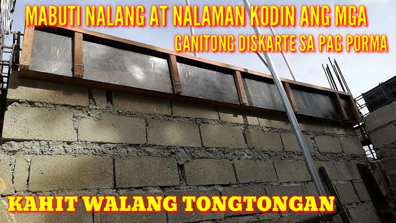 PAGKABIT NG PORMA SA BEAM AT PAG TALI NG WALANG KAHERAP HERAP - YouTube