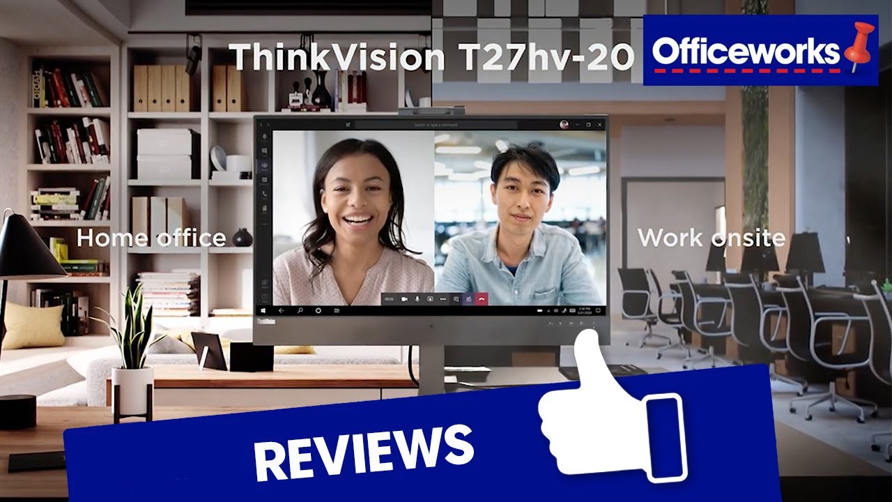 Lenovo 27" QHD ThinkVision Monitor with IR Camera - YouTube