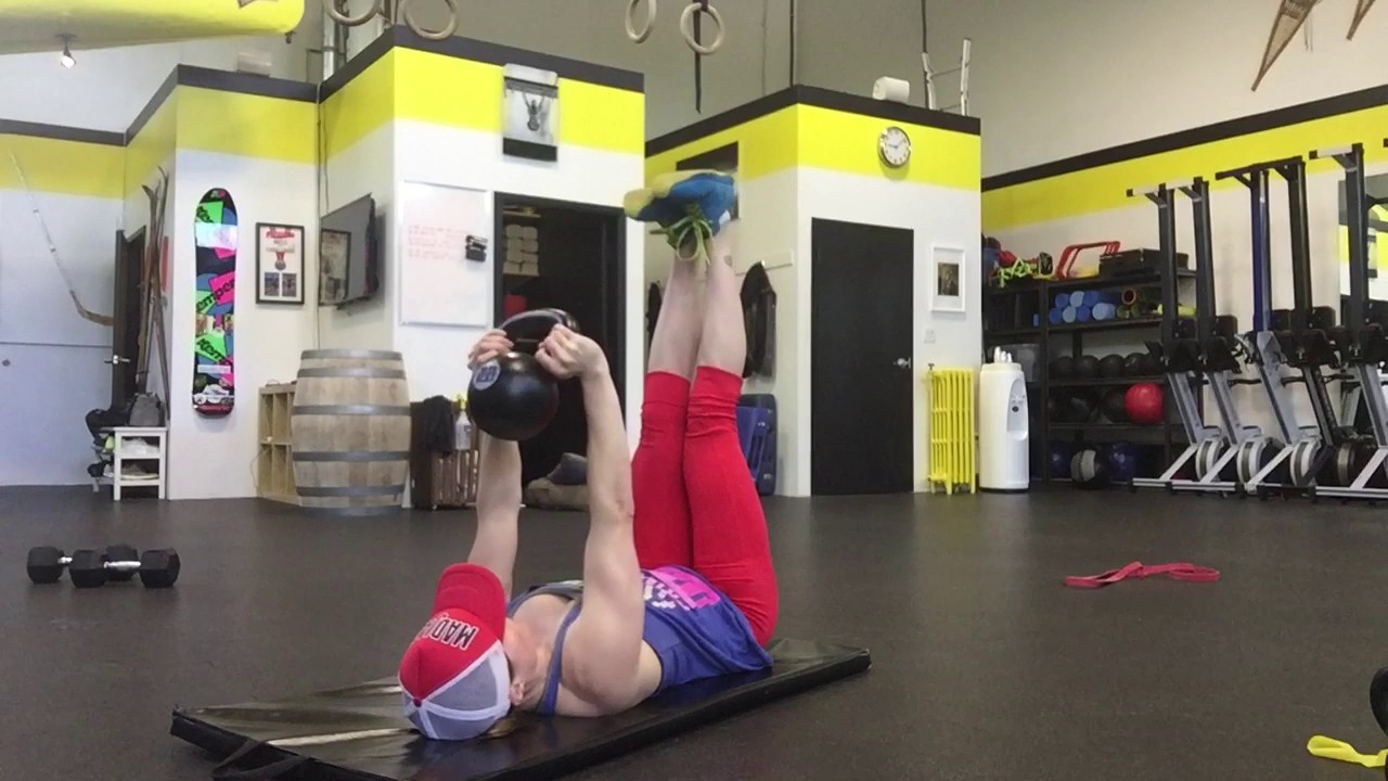 Dead Bug With Kettlebell - YouTube