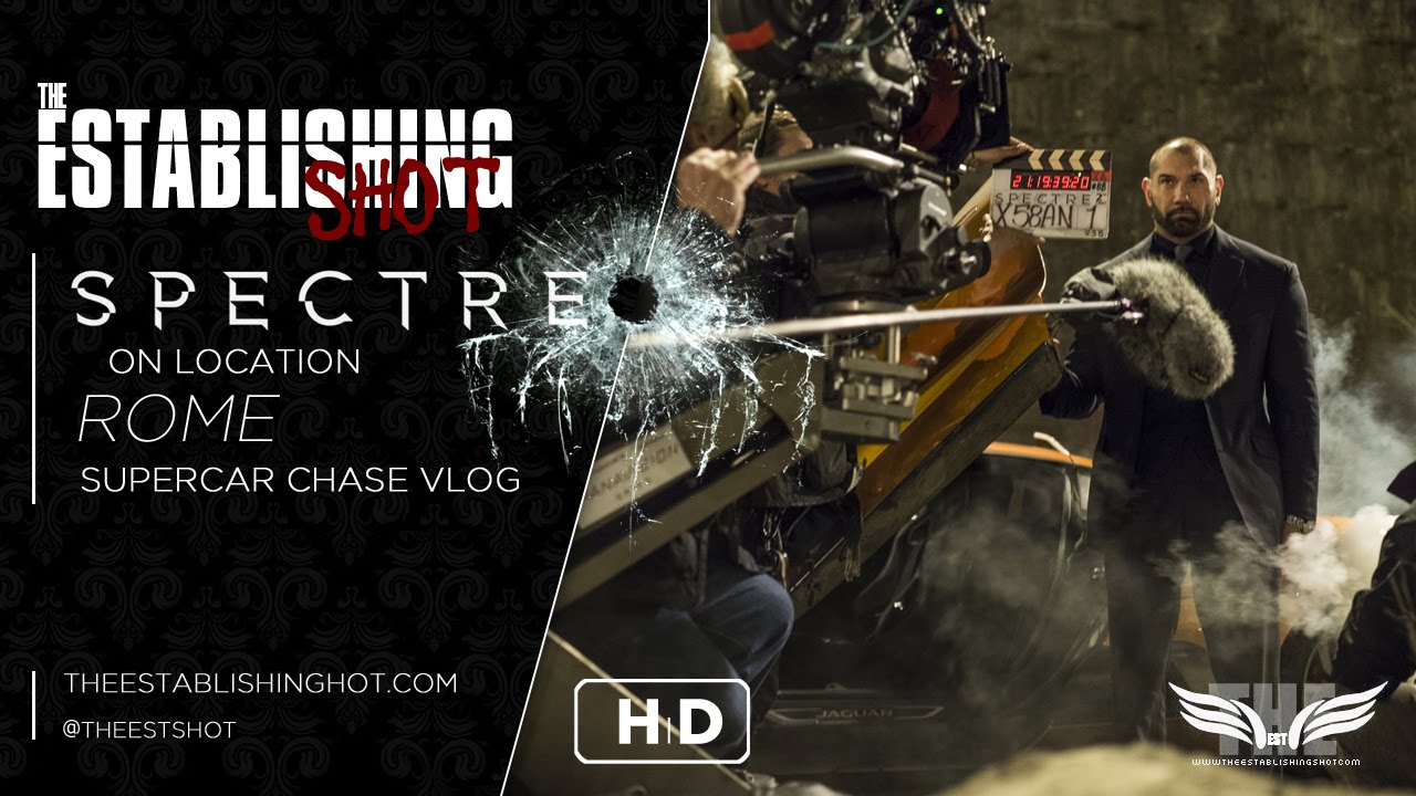 The Establishing Shot: 007.COM SPECTRE ON LOCATION ROME SUPERCAR CHASE ...