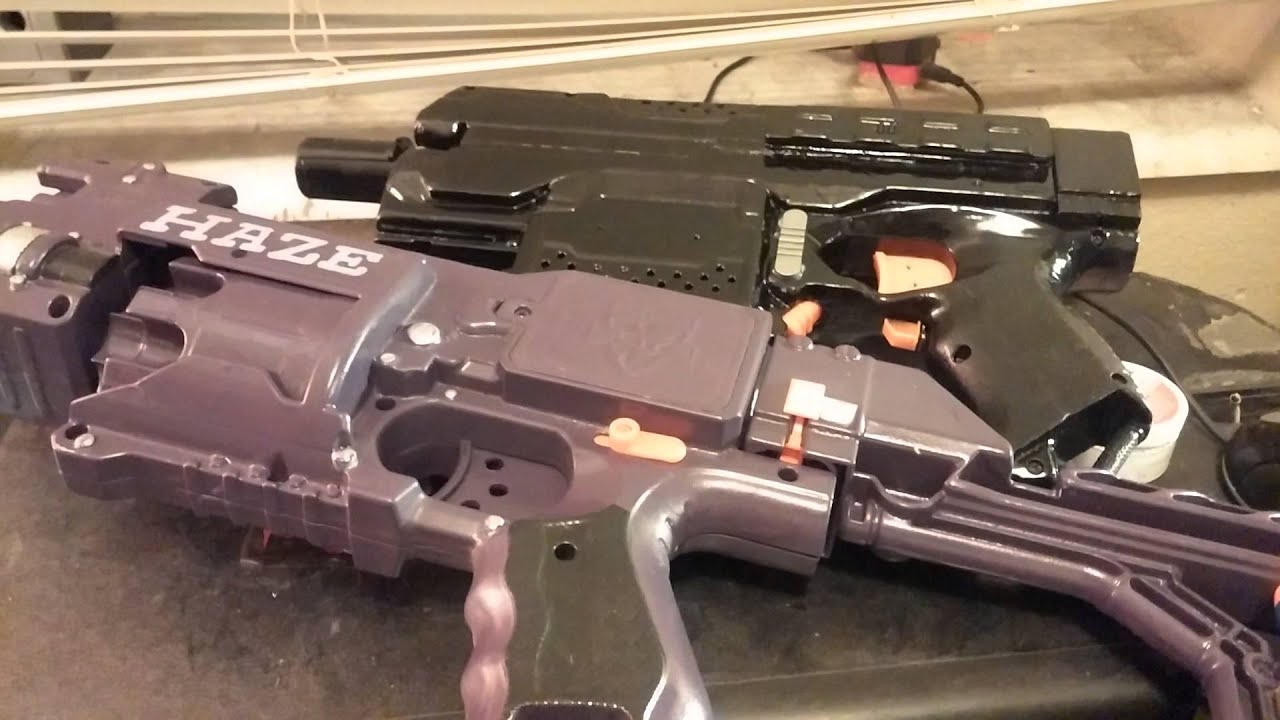 Nerf Elite Stockade mod and minimized Stryfe - YouTube