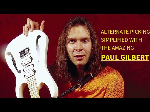 Paul Gilbert teaches his amazing Alternate Picking Technique - YouTube
