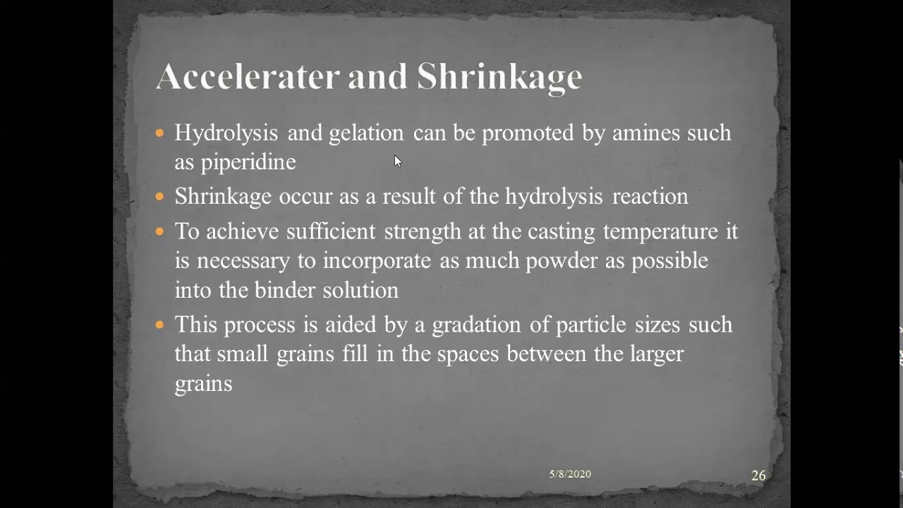Investments and refractory die materials - YouTube