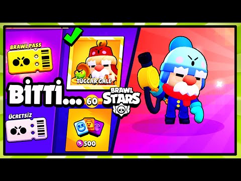 BRAWL PASS YOLUNU HEMEN BİTİRDİM!(550TL) YENİ BRAWLER GALE BRAWL STARS