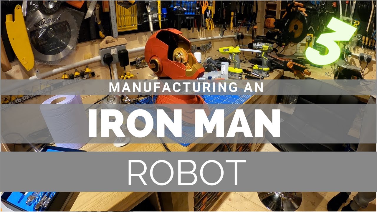Making an Iron Man Robot - Part 3 - Painting and animatronics. - YouTube