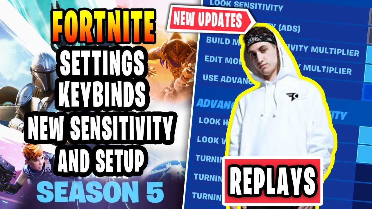 FaZe Replays *New Fortnite Settings keybinds New Sensitivity and Setup ...