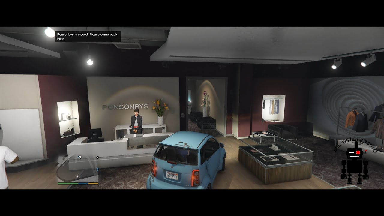 GTA5 Gameplay Raw #009 (Shopping at Ponsonby's) - YouTube