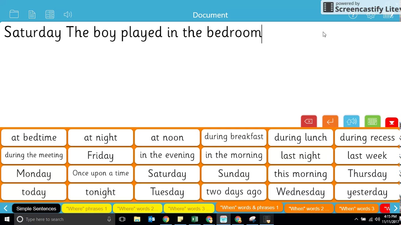How to use Clicker Docs to expand simple sentences - YouTube