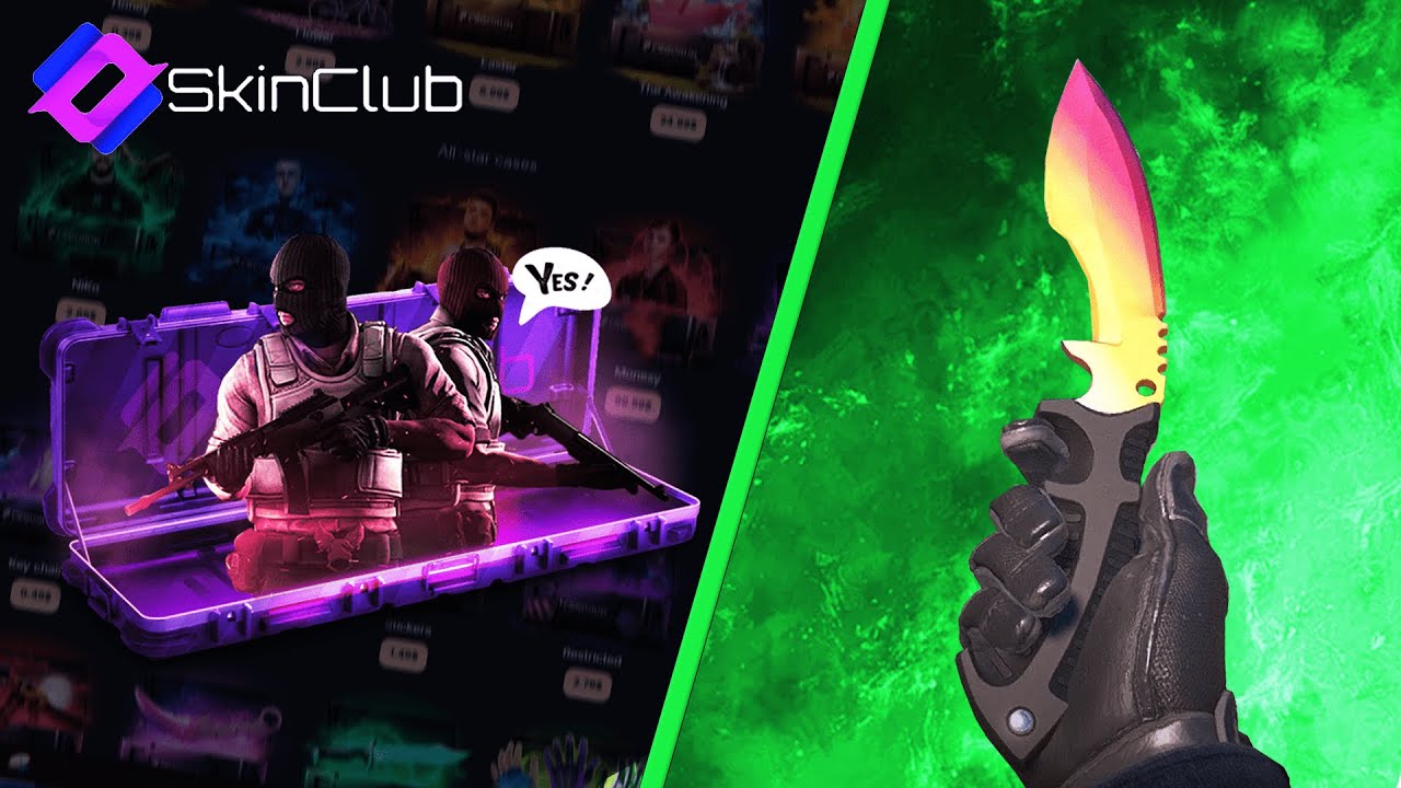 FIRST DROP ON SKINCLUB WAS A KNIFE!? Skin.club promo code l Skinclub ...